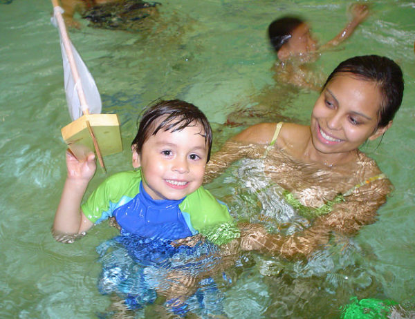 Family swim lessons teach beginning skills in a fun and relaxed ...