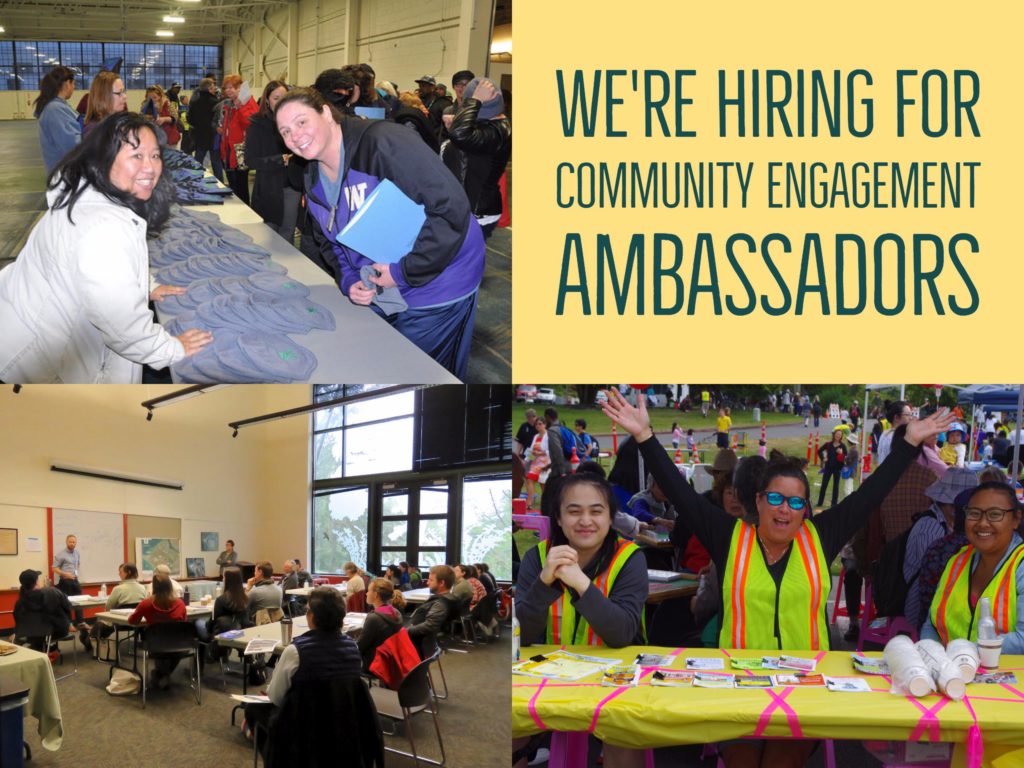 We're hiring Community Engagement Ambassadors - Parkways