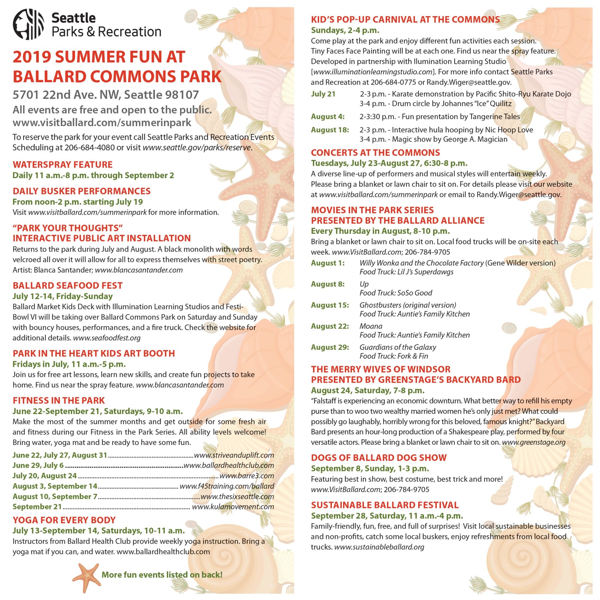 Summer Fun at Ballard Commons Park: Aug. 2-Aug. 8 - Parkways