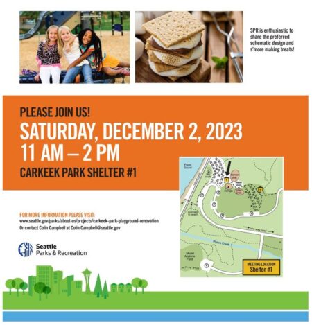 Community Invitation to Review Design for Carkeek Play Area Renovation ...